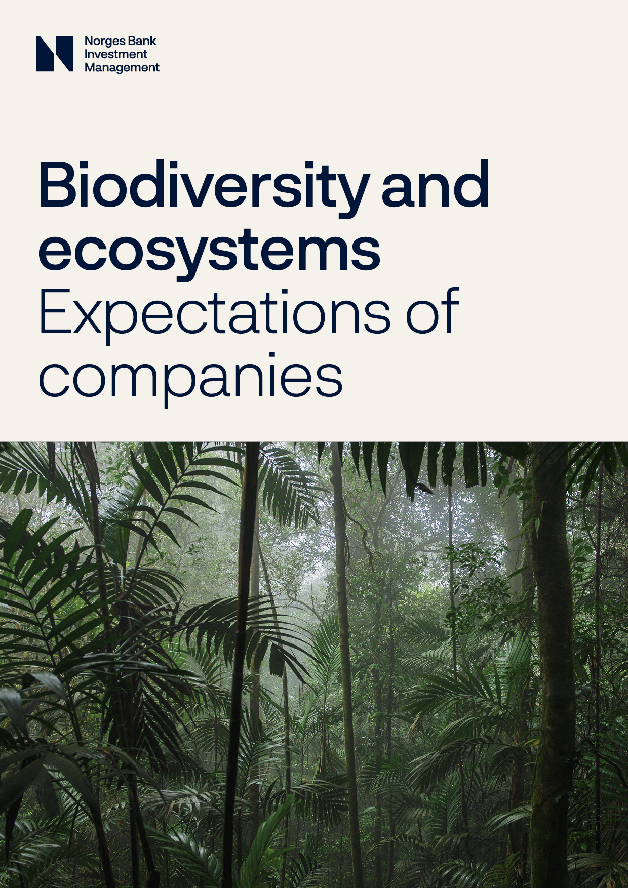 Biodiversity and ecosystems | Norges Bank Investment Management